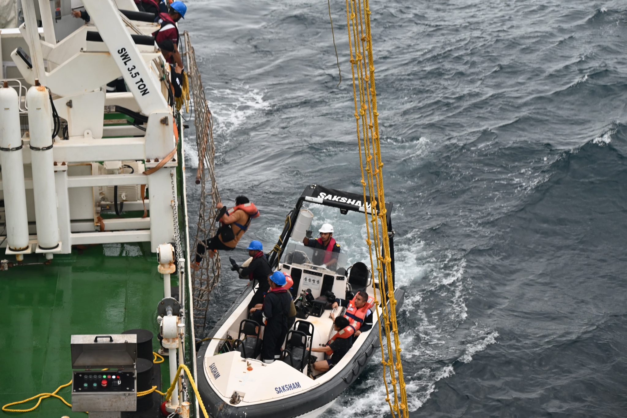 Indian Coast Guard Rescues 21 From Liberian flagged container vessel ...