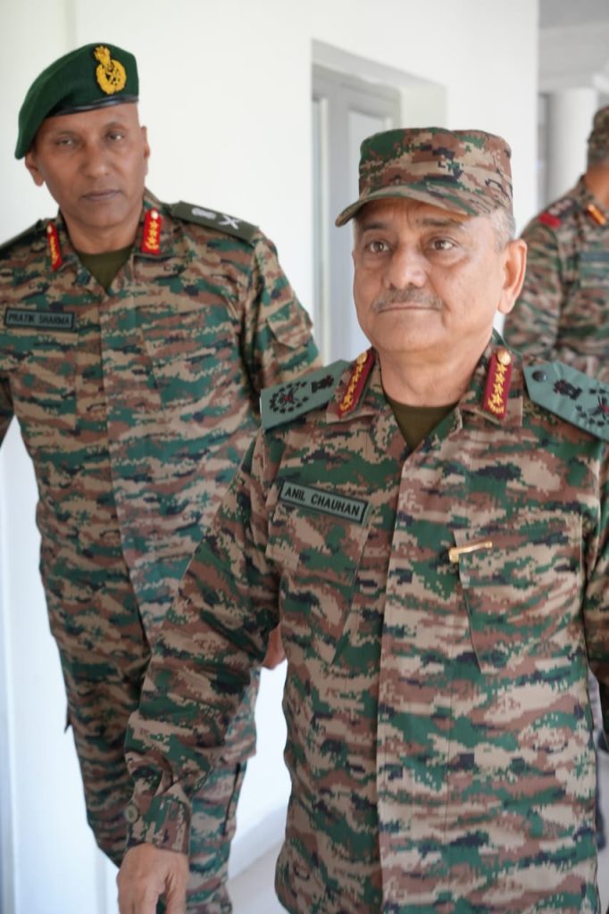 CDS Chauhan visits Northern & Western Commands HQs; Conducts strategic ...